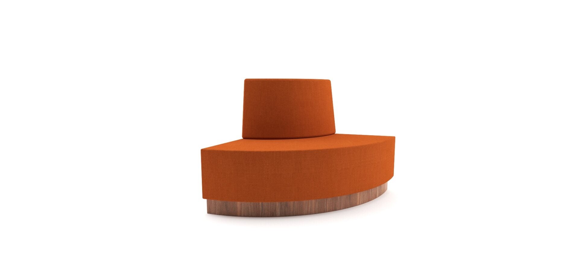 Sofá Booth Mínima Curvo para escritórios | Booth Mínima Curvo - Coisas ...