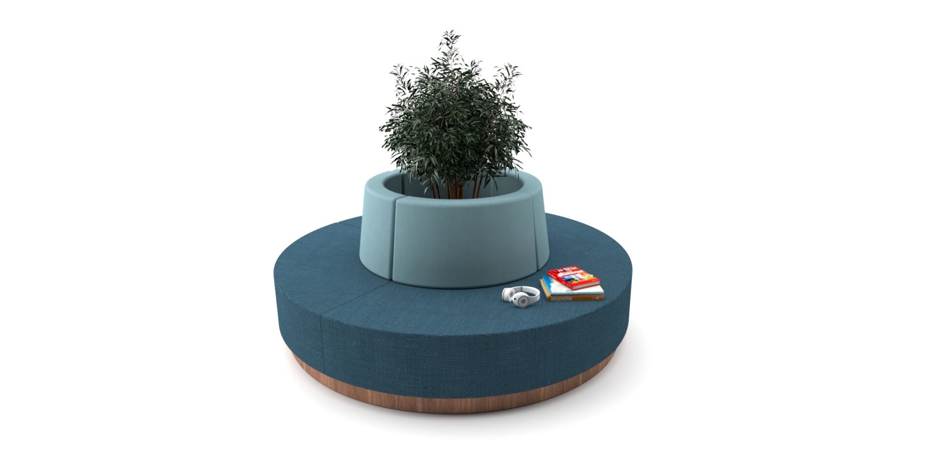 Sofá Booth Mínima Curvo para escritórios | Booth Mínima Curvo - Coisas ...