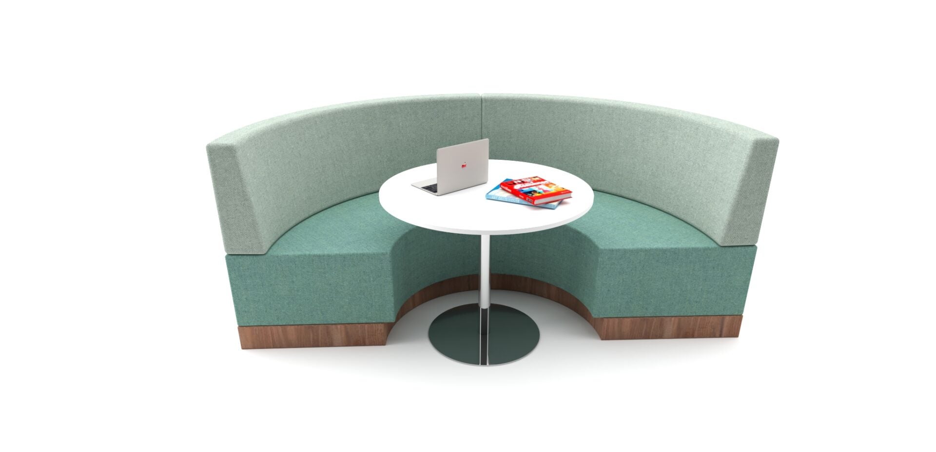 Sofá Booth Mínima Curvo para escritórios | Booth Mínima Curvo - Coisas ...